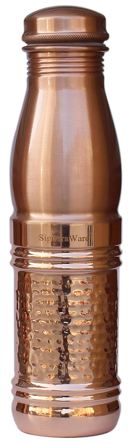 Signoraware Urja Copper Bottle, 1000ml, Set of 1, Copper : Amazon.in ...