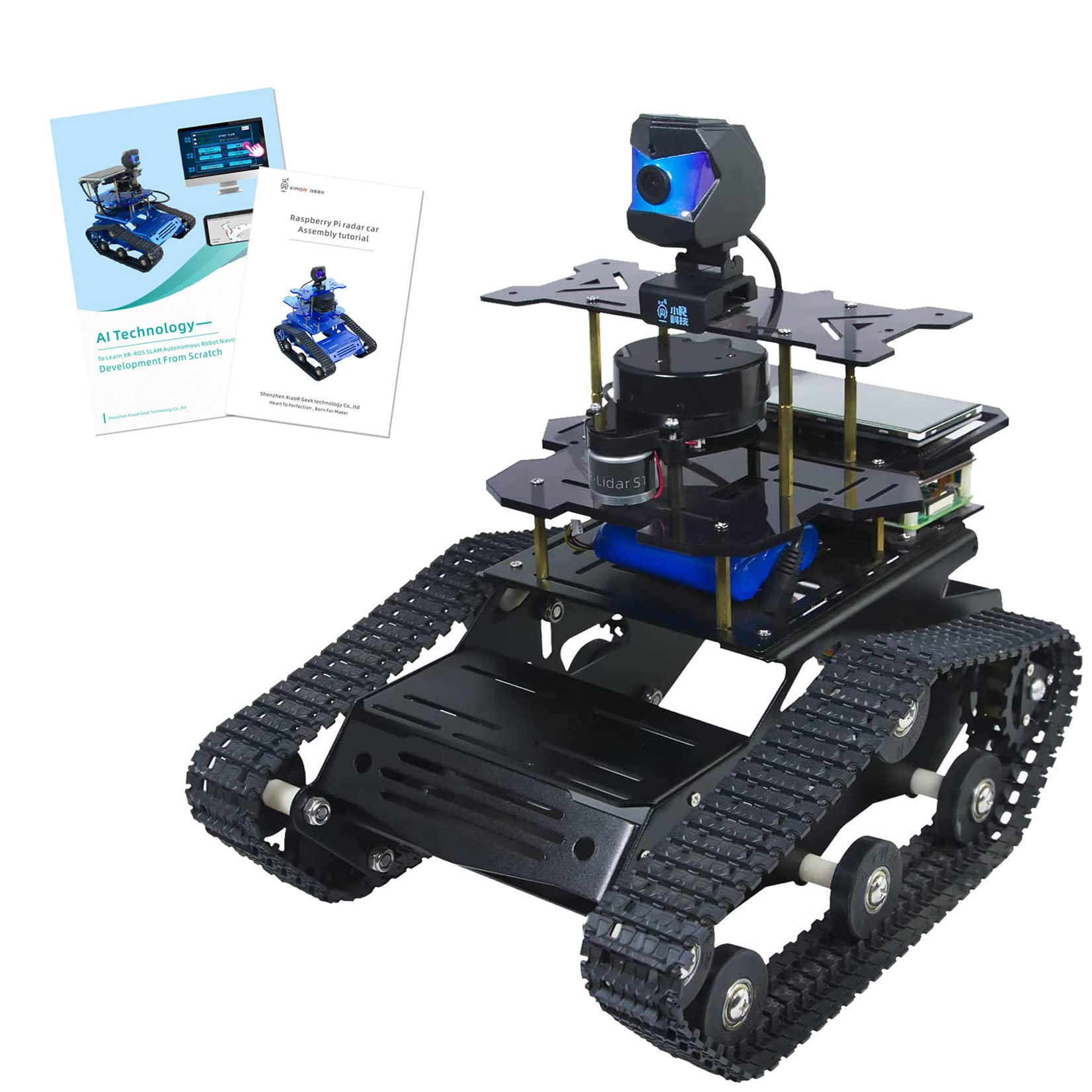 Mua XiaoR GEEK ROS SLAM Robot Kit for Raspberry Pi with Radar Smart ...