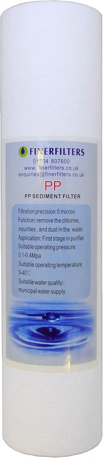 FINERFILTERS 3 Stage 10” HMA Heavy Metal Reduction Water Filter System ...