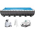 Amazon.com: INTEX ZX100 Auto Pressure Side Pool Cleaner and 24 Foot x ...