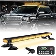 Amazon.com: XRIDONSEN 28.4" 80 LED Amber Roof Top Strobe Light Bar ...