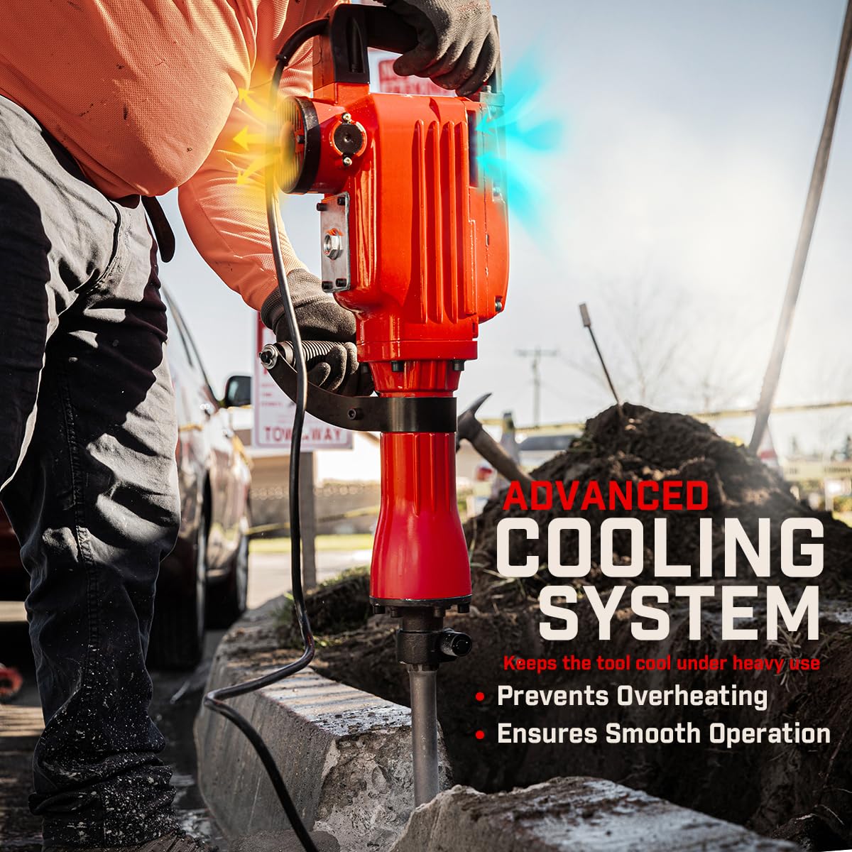 Mua 2200W Demolition Electric Jack Hammer Power Drill Concrete Breaker ...