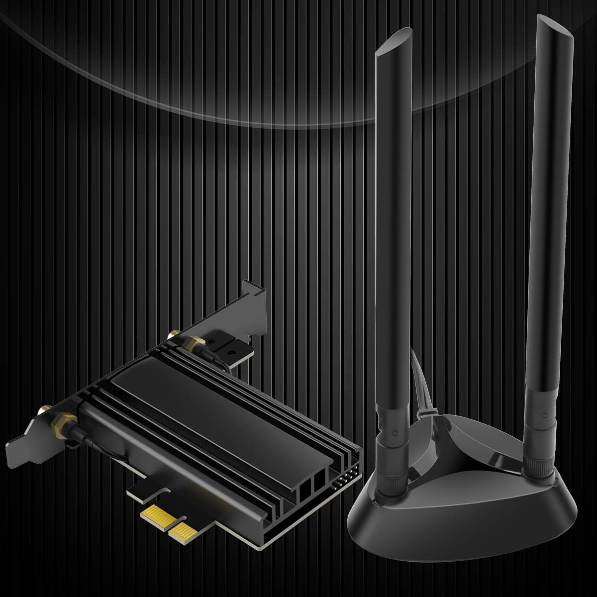 Rocketek WiFi 6 Wireless Network Card for PC, PCIE WiFi Card Up to ...