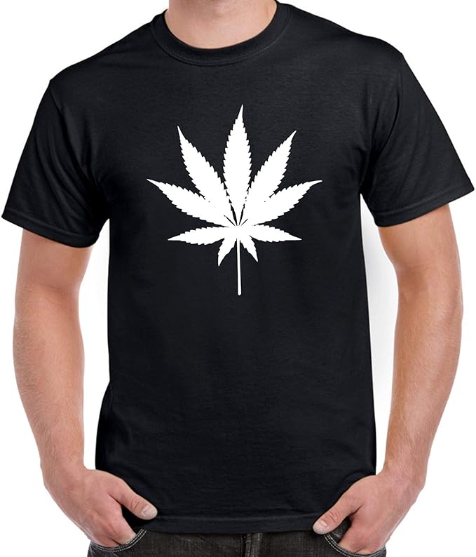 Marijuana Cannabis Leaf Men's T-Shirt: Amazon.co.uk: Clothing