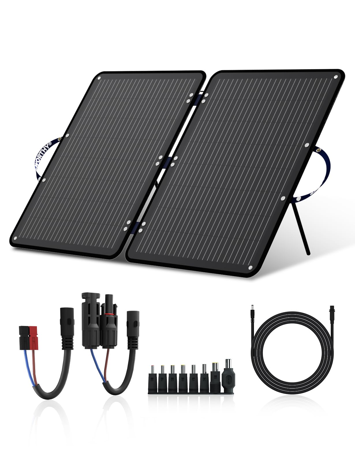 ECO-WORTHY 100W Portable Solar Panel for Power Station, 18V Foldable ...