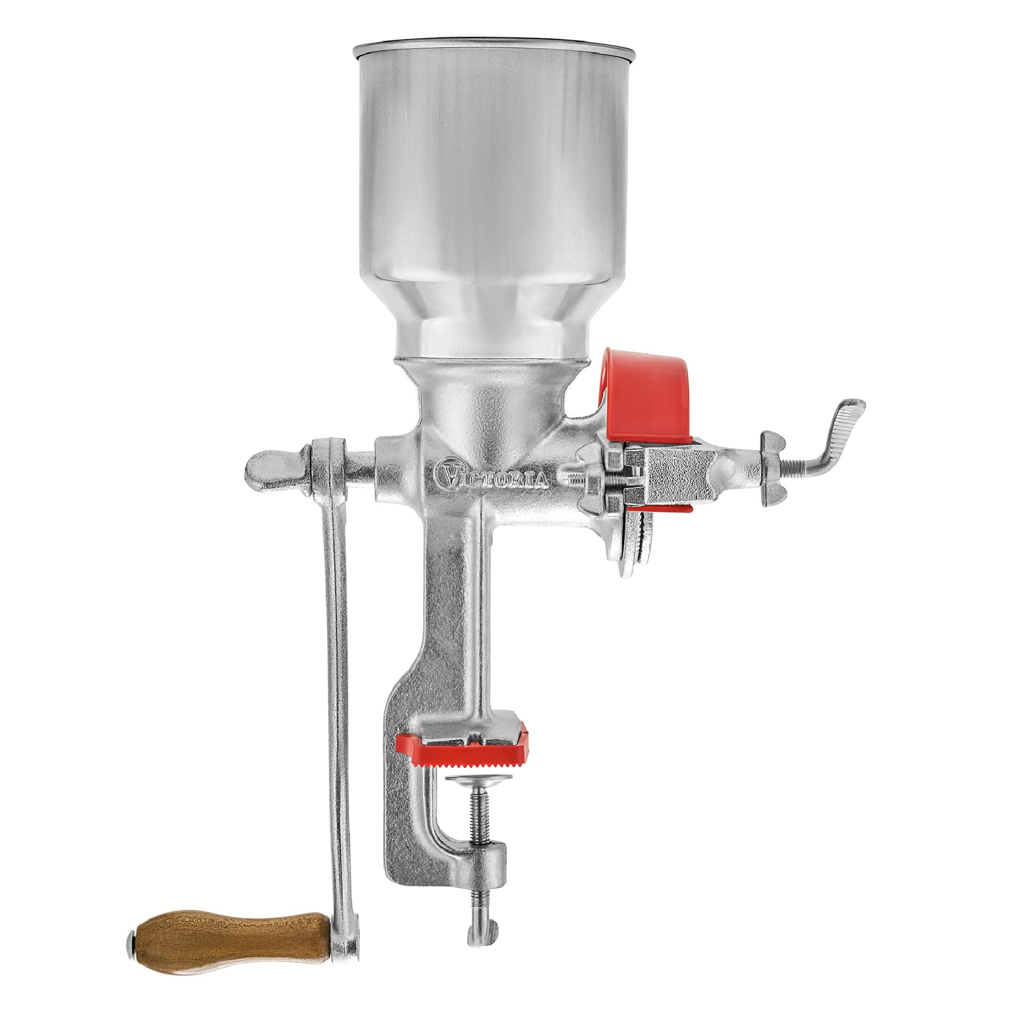 Victoria Manual High-Hopper Grain Grinder, Made in Colombia, Silver for ...