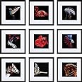 Amazon.com - HEART ART 12x12 Black Picture Frame Set of 9, Display Pictures 8x8 with Mat or 12 x ...