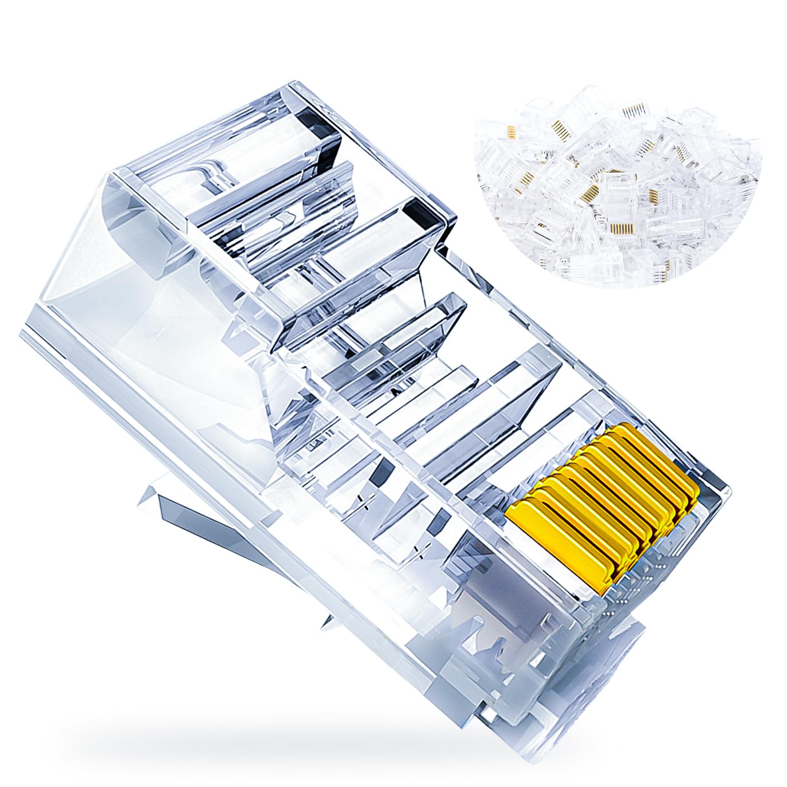 Mua Caxlis 120 Packs RJ45 Connectors, Gold Plated Rj 45 Connector, Cat6 ...