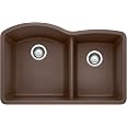 BLANCO, Café Brown 440177 DIAMOND SILGRANIT 60/40 Double Bowl ...