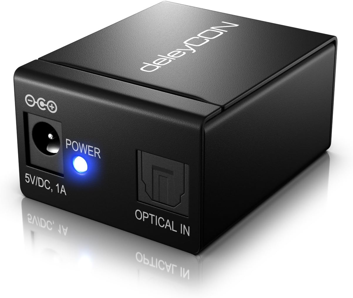 deleyCON Splitter Toslink 2 Puertos Divisor de Audio Digital ...