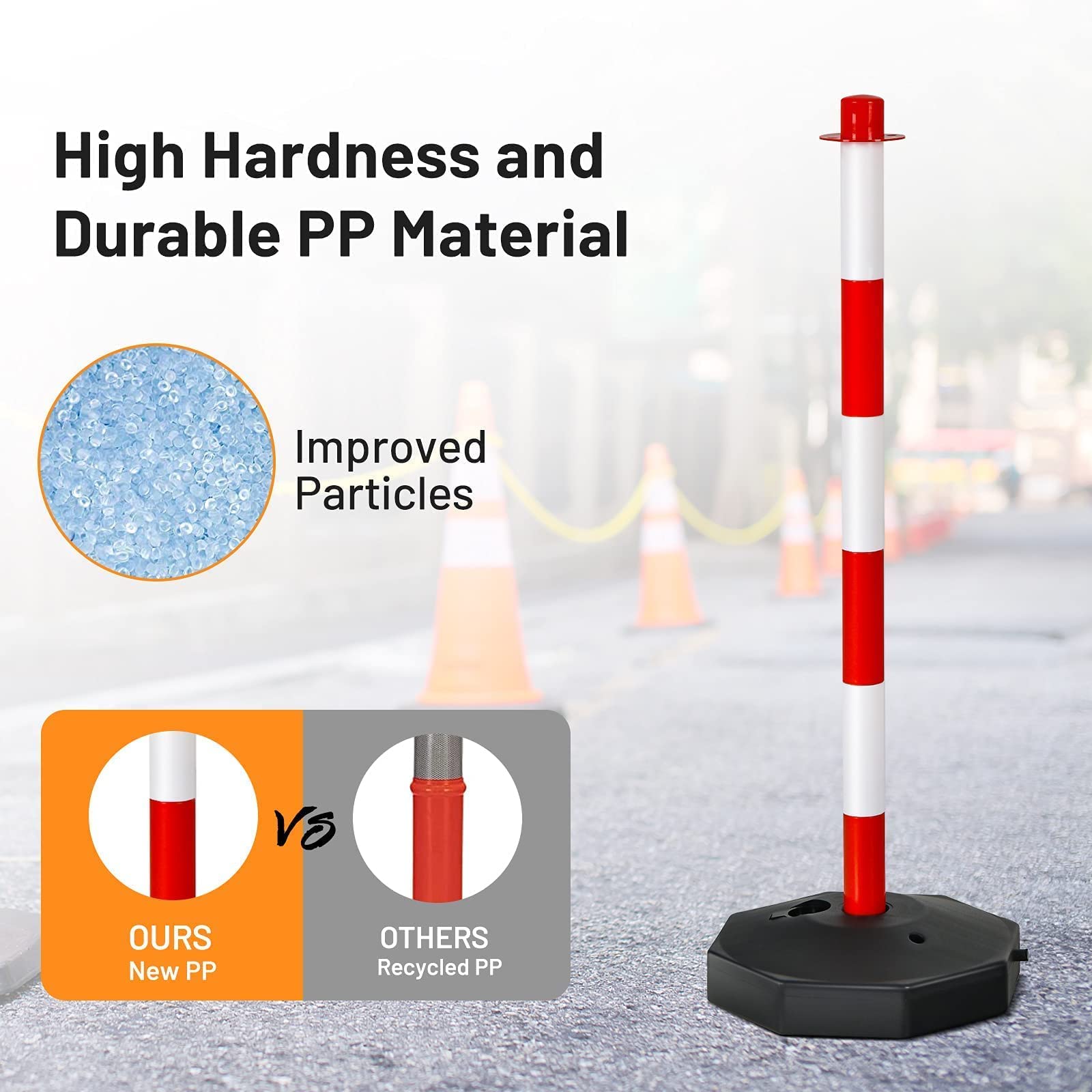 Mua Goplus 4 Pack Delineator Post Cone with Fillable Base, Traffic ...