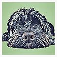 Amazon.com - Cockapoo Pop Art - Green Sticker Vinyl Waterproof Sticker ...