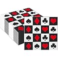 Amazon.com: SietDESEO 50 Pieces 3-ply Poker Napkins Disposable Folded 5 ...