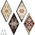 Amazon.com: Romart Farmhouse Aztec Wall Decor: 4 Pieces Western ...