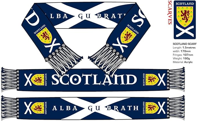 Scotland Football Scarf : Amazon.co.uk: Clothing