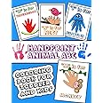 Handprint Animal ABC Coloring Book for Toddler and Kids: Alphabet and ...