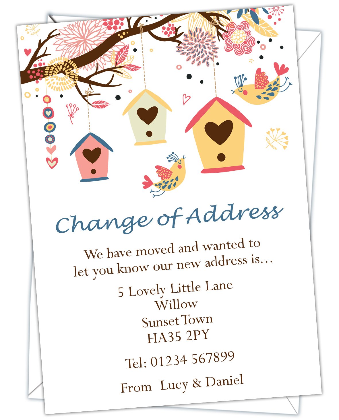 Personalised Change Of Address Cards With Free Envelopes Design Code Personalised Change Of Address Cards With Free Envelopes Design Code