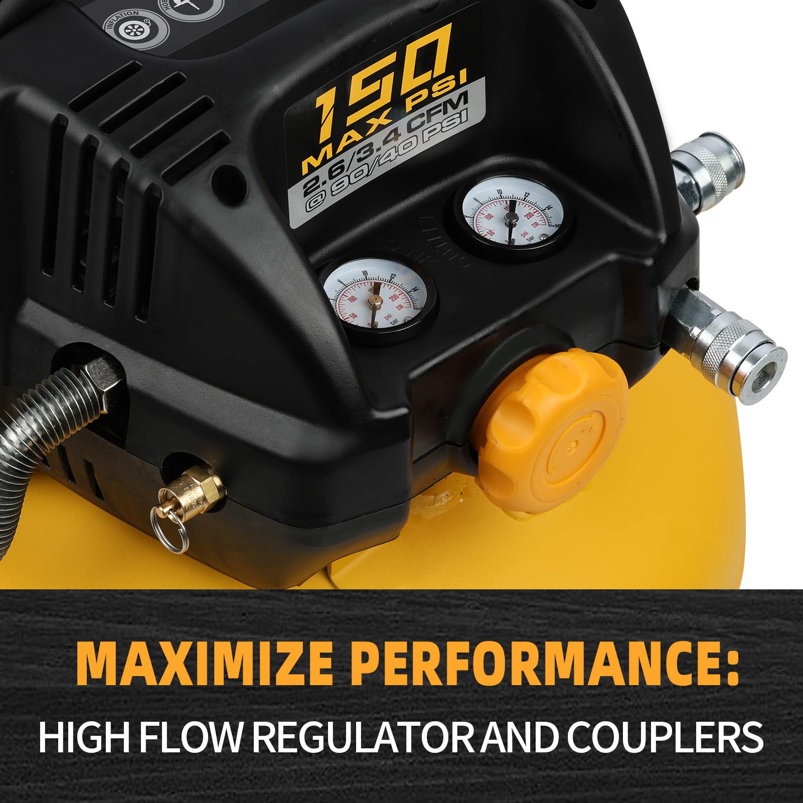 Mua FORNAX Pancake Air Compressor with two couplers, 6 Gallon Portable ...