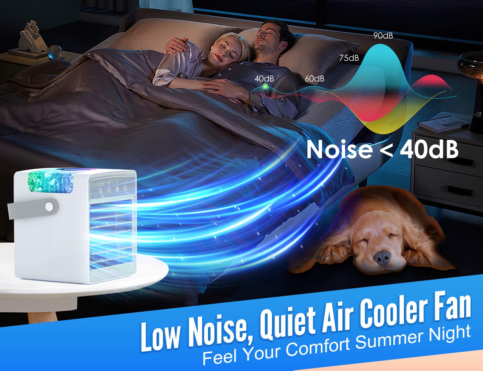 Mua Portable Air Conditioners Fan, 300ml Evaporative Mini Air Cooler ...