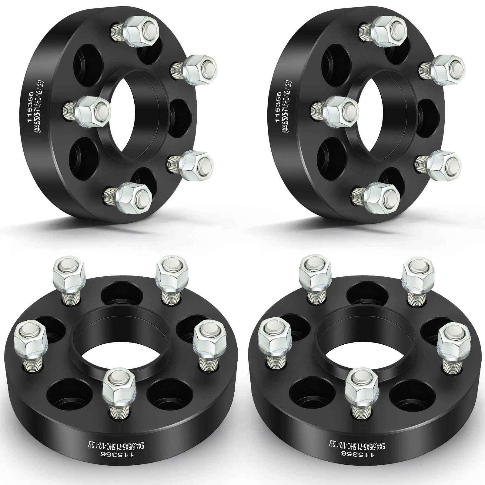 ECCPP Change Bolt Pattern from 5x4.5 to 5x5 Wheel Adapters 5 Lug 1.25 ...