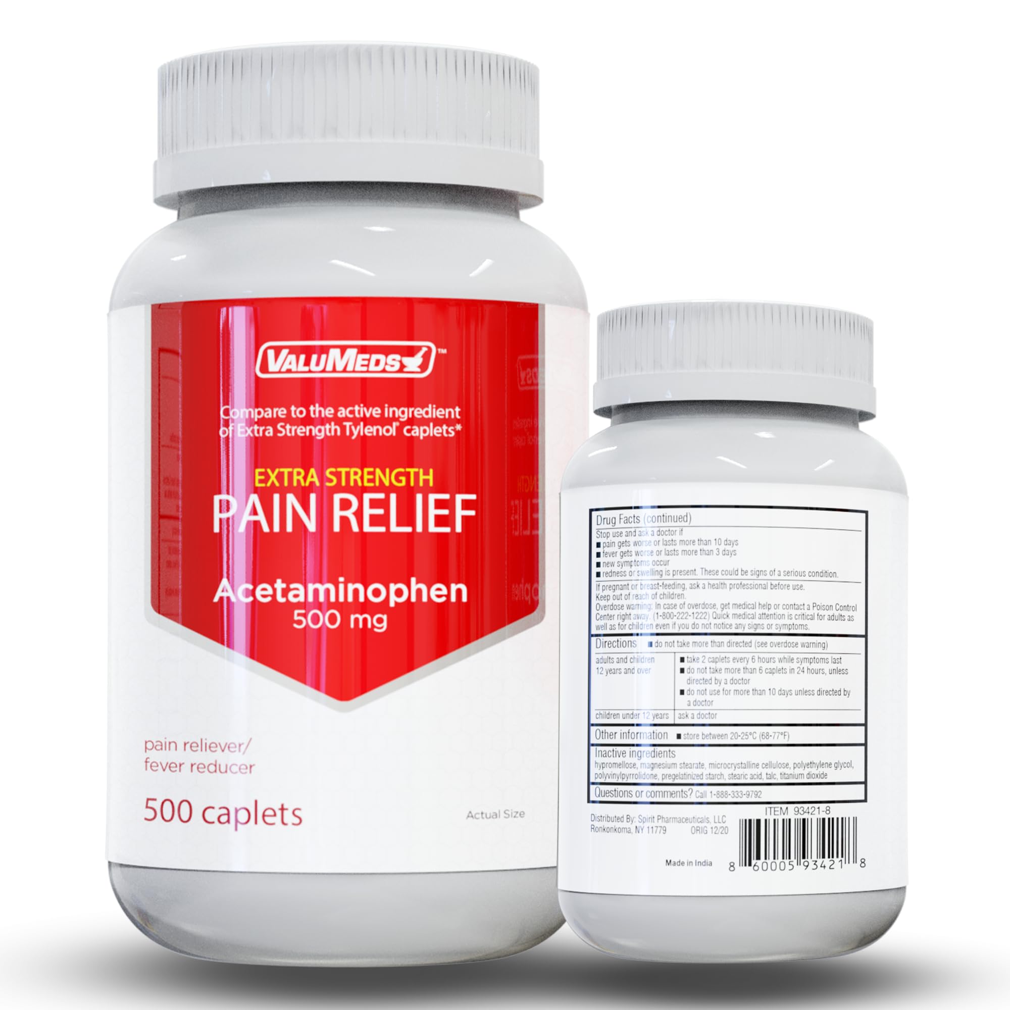 Mua ValuMeds Acetaminophen 500mg Extra Strength Pain Reliever & Fever ...