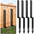 Amazon.com : Ecmln 4PCS 2.55Ft Heavy Duty Steel Fence Post Repair ...
