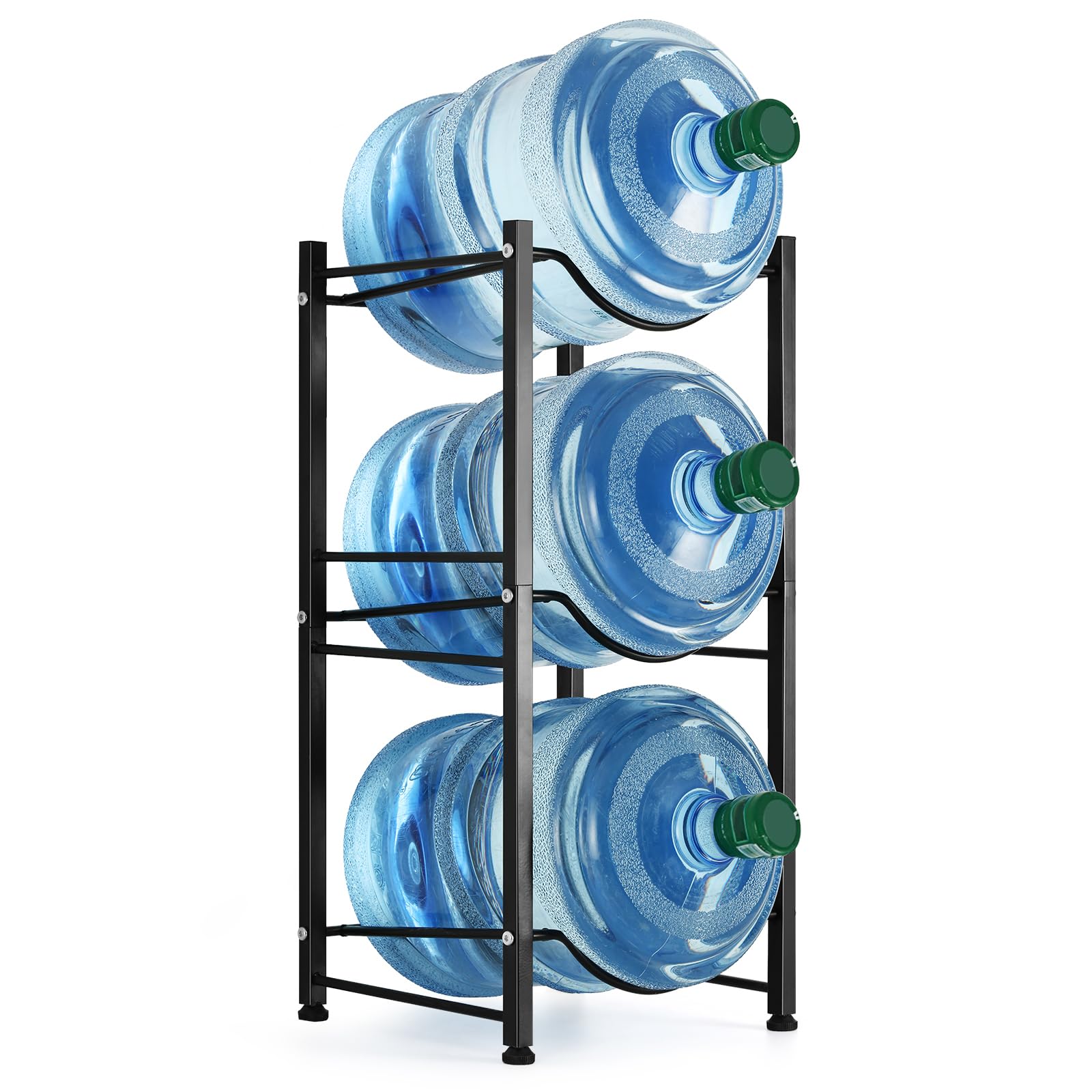 smusei 5 Gallon Water Bottle Holder 3 Tier Water Cooler Jug Rack Shelf ...