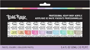 Amazon.com: Momenta Brea Reese Acrylic Paint Set 12/Pkg-Pastel