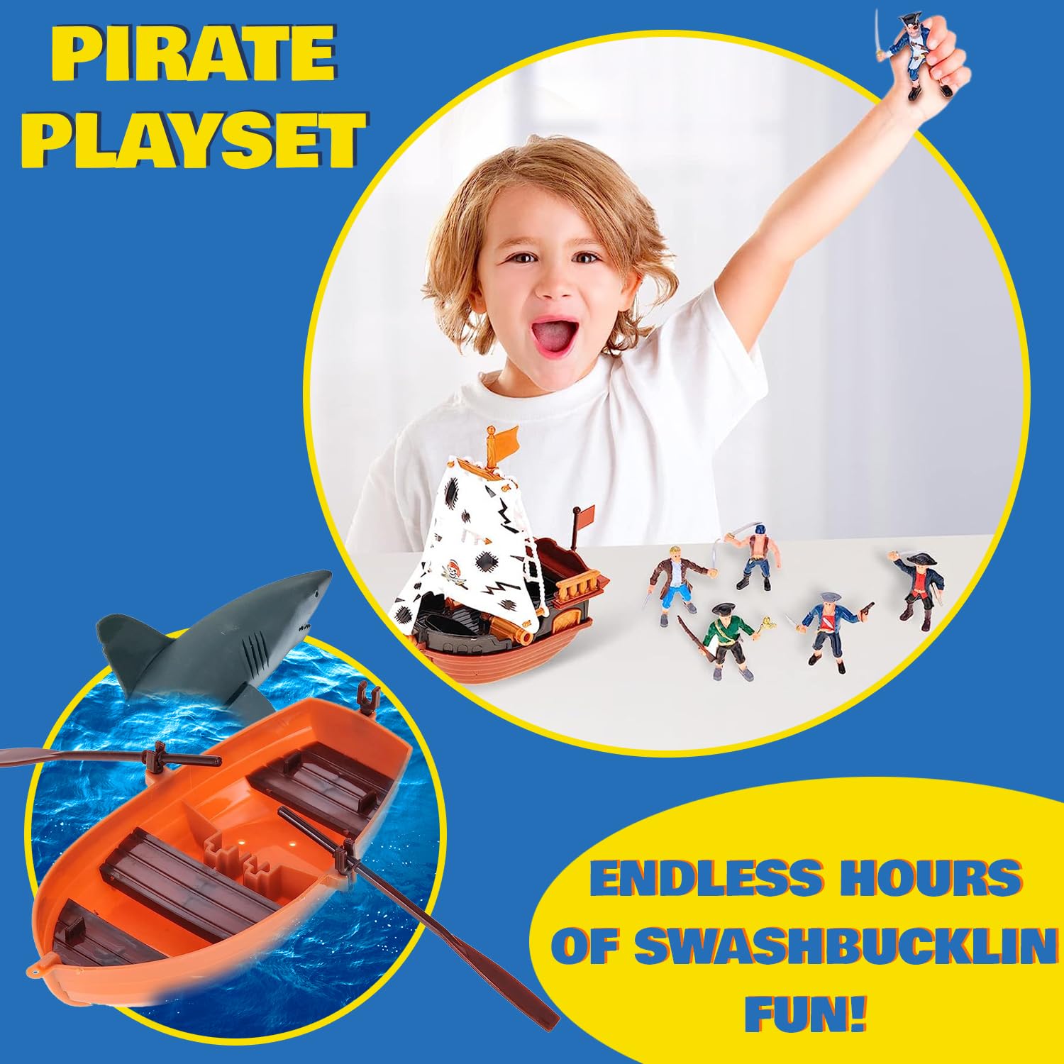 Mua Liberty Imports Bucket of Pirate Action Figures Toys Playset with ...