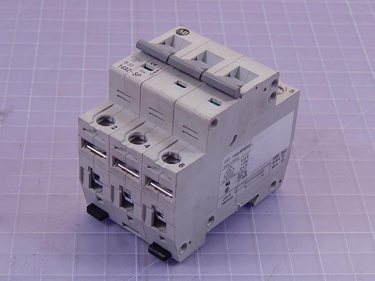 Allen Bradley Circuit Breaker 1492-SP 1492-SP3B100 415VAC Series C ...