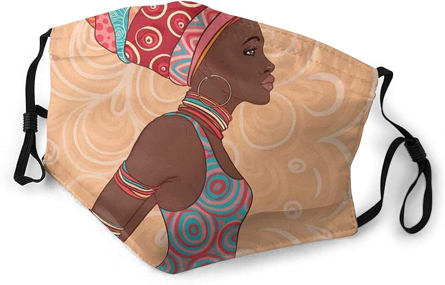 Amazon.com: Activated Carbon Wind Mask,Ethnic Tribal Woman in Native ...