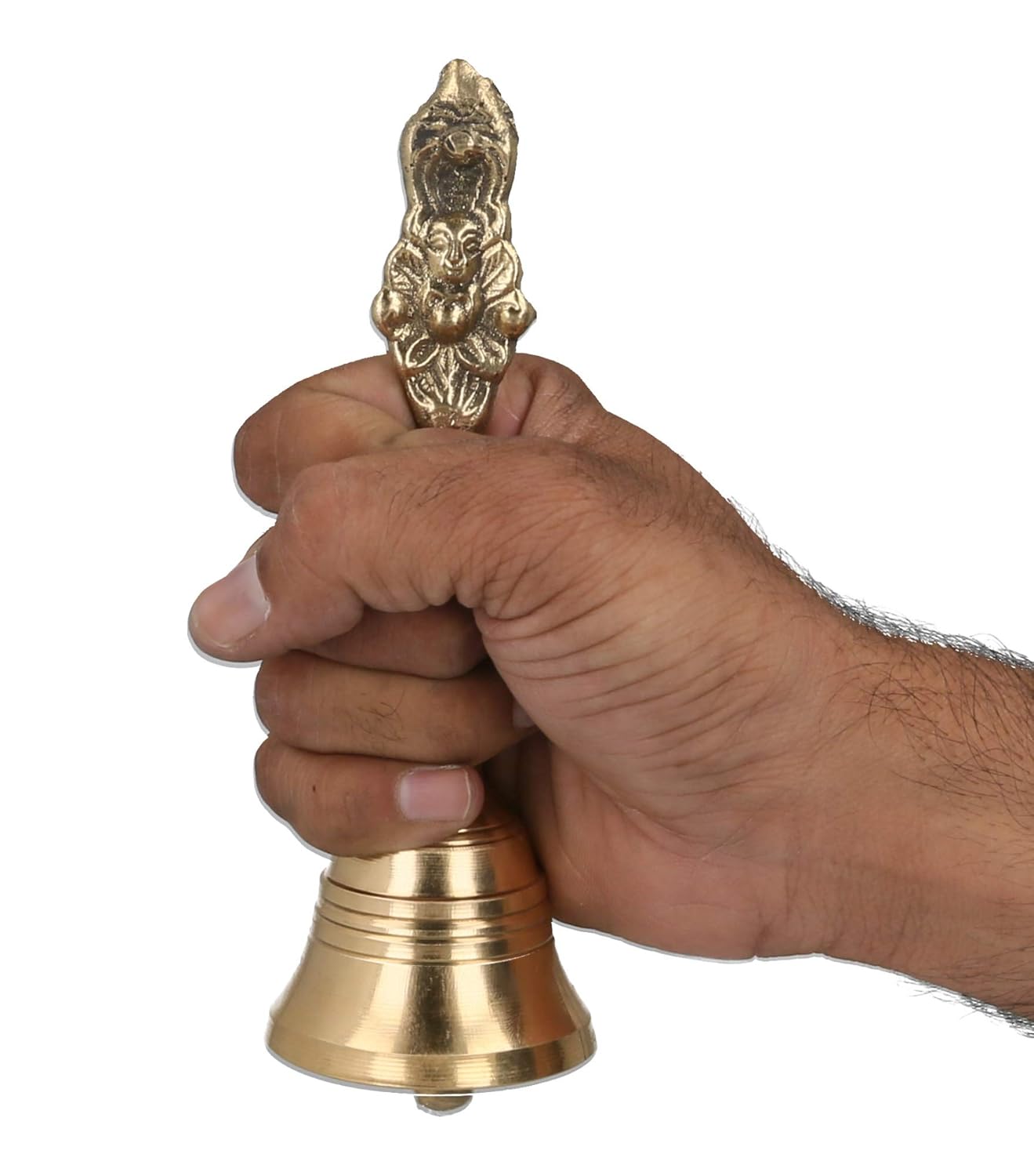 Buy DreamKraft Pure Brass Hand Held Temple Bell Garud Ghanti Hindu ...