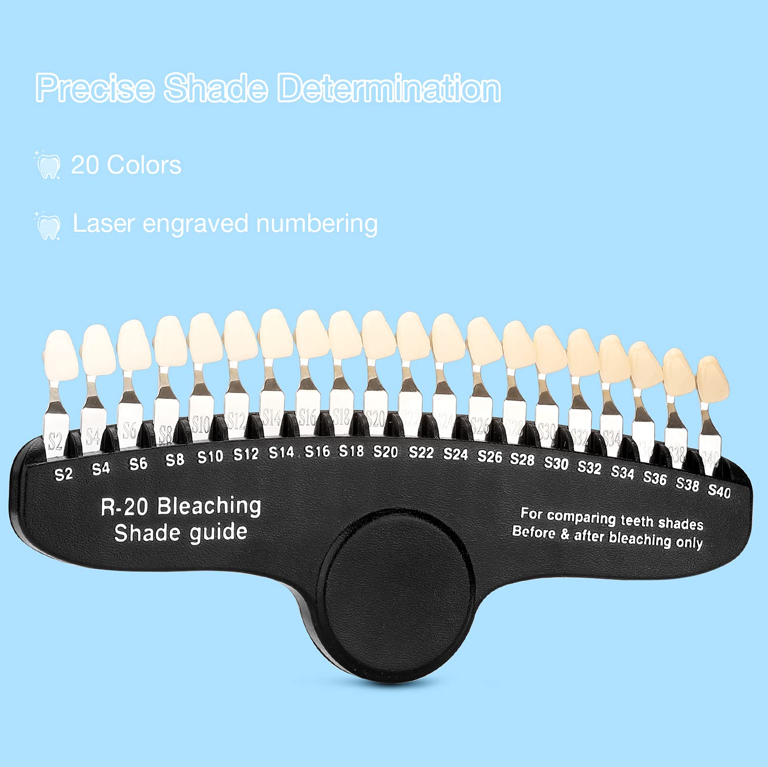 Mua Teeth Whitening Shade Guide - Tooth Bleaching Shade Chart 3D R-20 ...