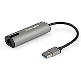 Amazon.com: StarTech.com 5GbE USB A to Ethernet Adapter - NBASE-T NIC ...