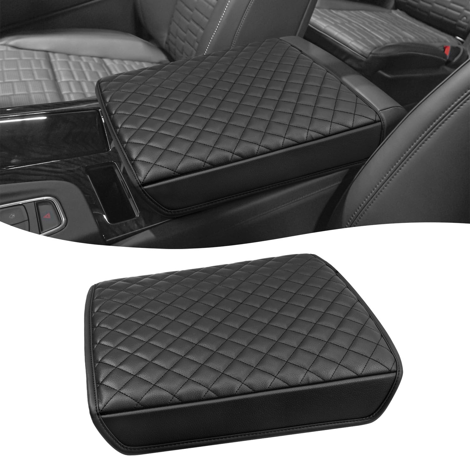 KBH Center Console Armrest Cover for Cadillac Escalade 2021-2024, Vinyl ...