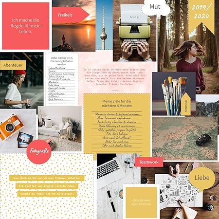 Vision Board Bastel-Set – “Colors”: Amazon.de: Bürobedarf & Schreibwaren