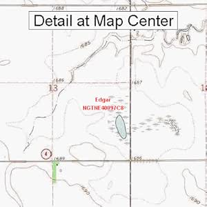 Amazon.com : USGS Topographic Quadrangle Map - Edgar, Nebraska (Folded ...