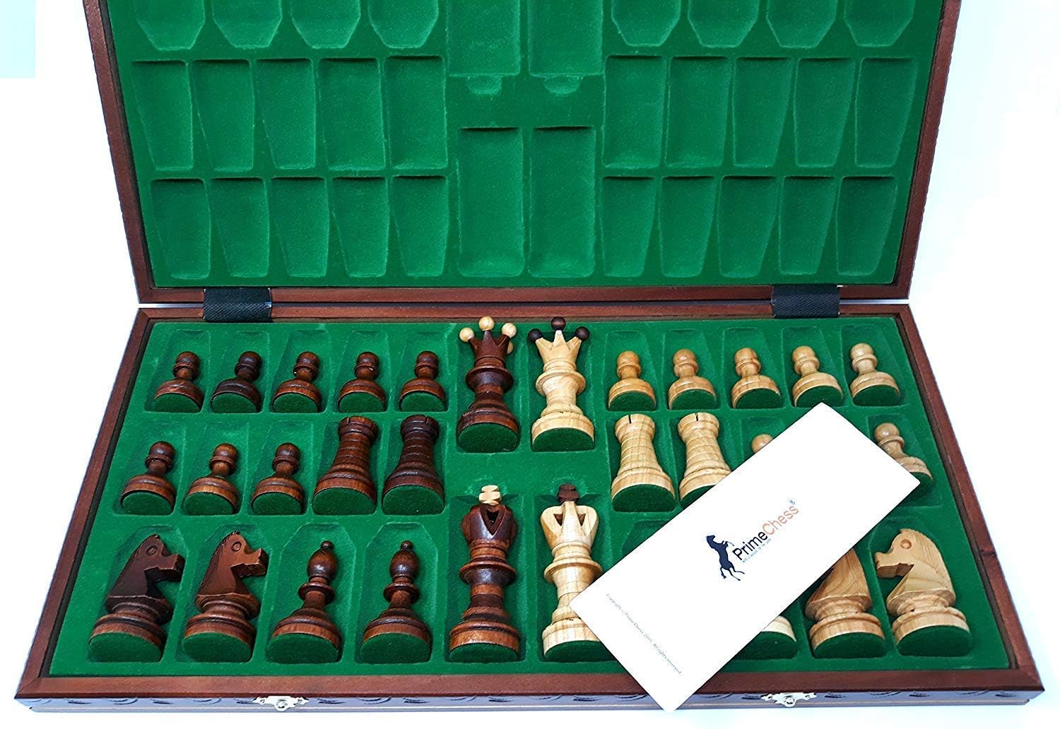 Prime Chess AMBASSADOR Cherry Madera Juego de ajedrez 54cm/21 Pulgadas ...