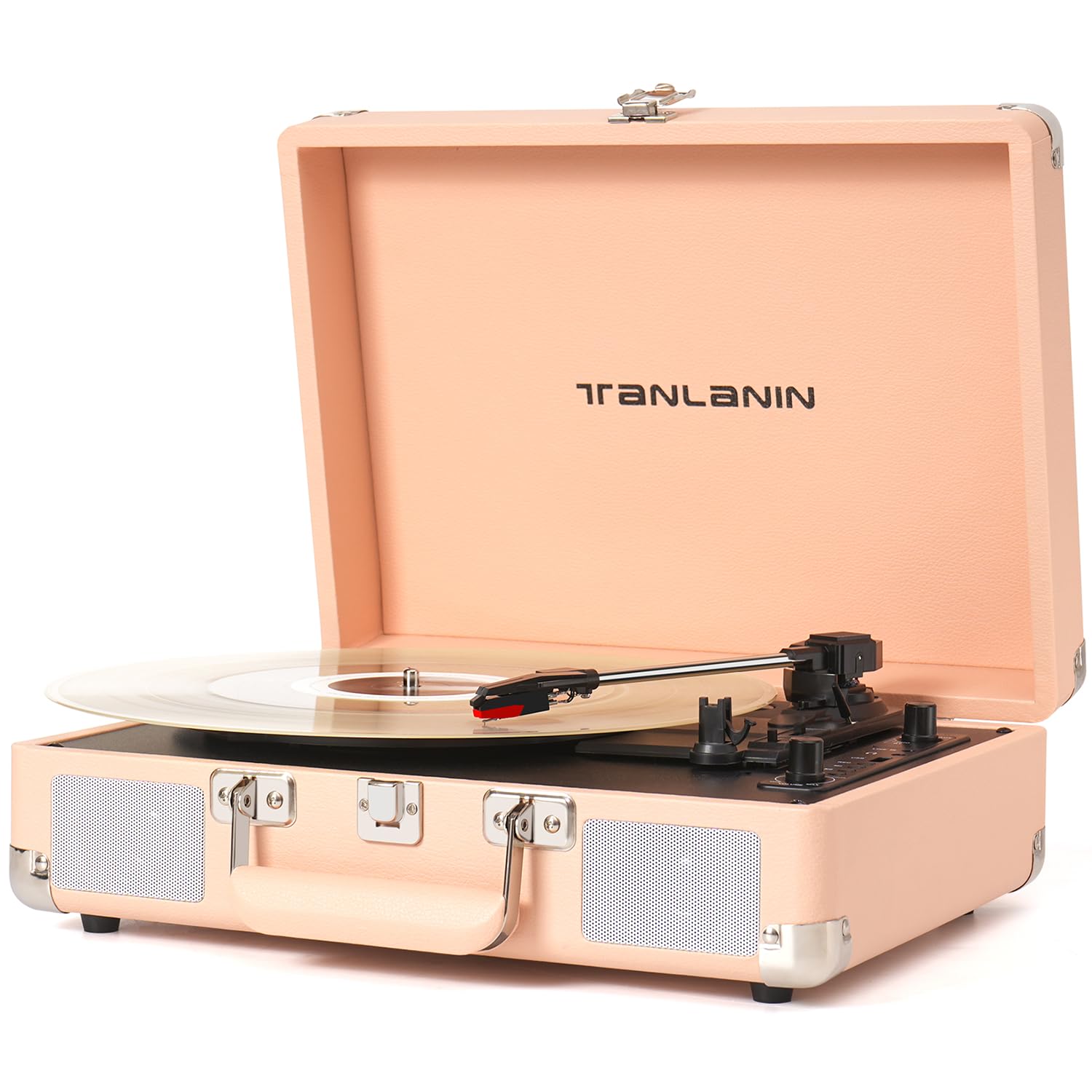 Vinyl Record Player with Built-in Speaker, USB Recording, Bluetooth ...