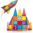 Amazon.com: PicassoTiles Magnetic Tile Rocket Set Construction Toy ...