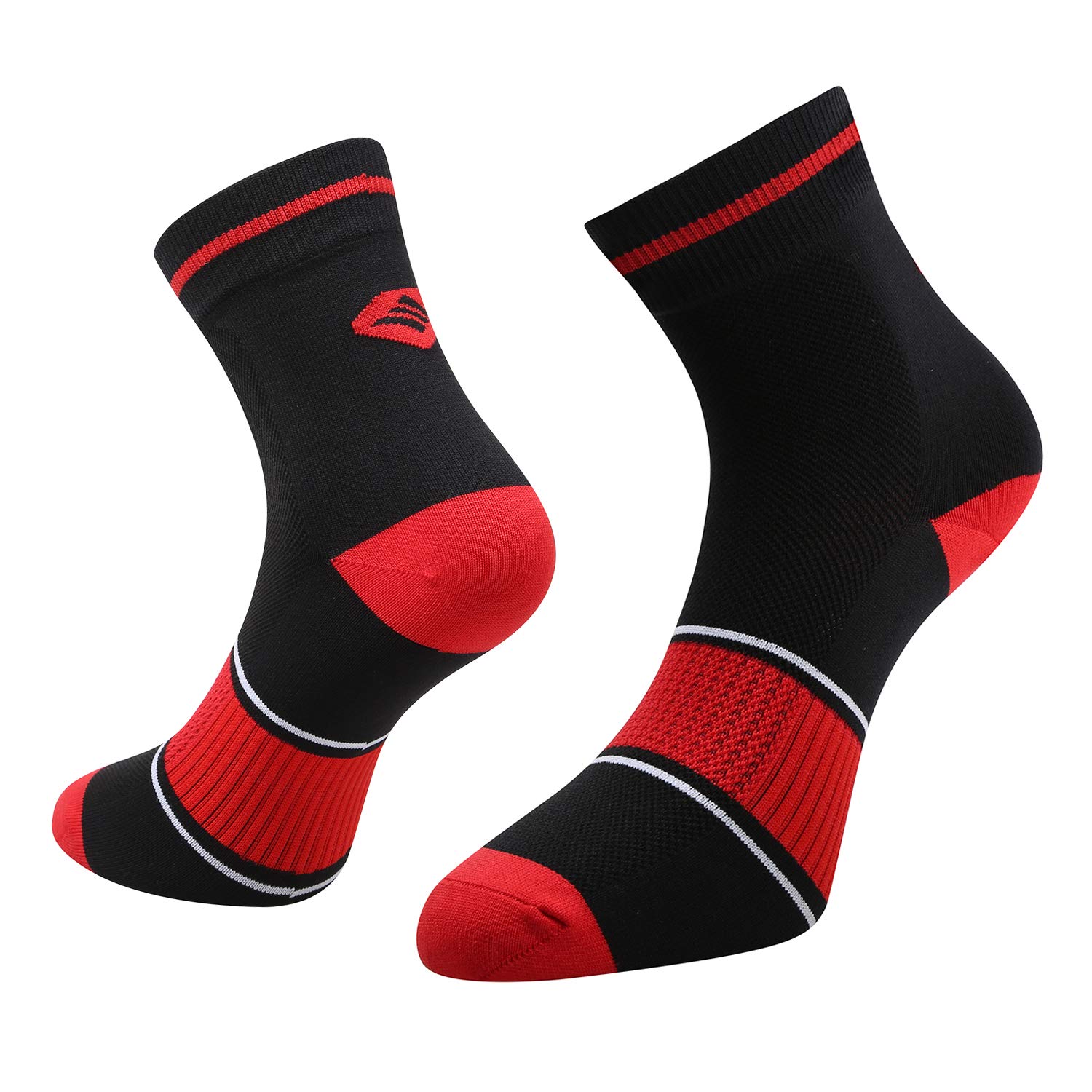 Santic Calzini Ciclismo Uomo Calzini Sportivi Antiscivolo Calzini Corsa ...