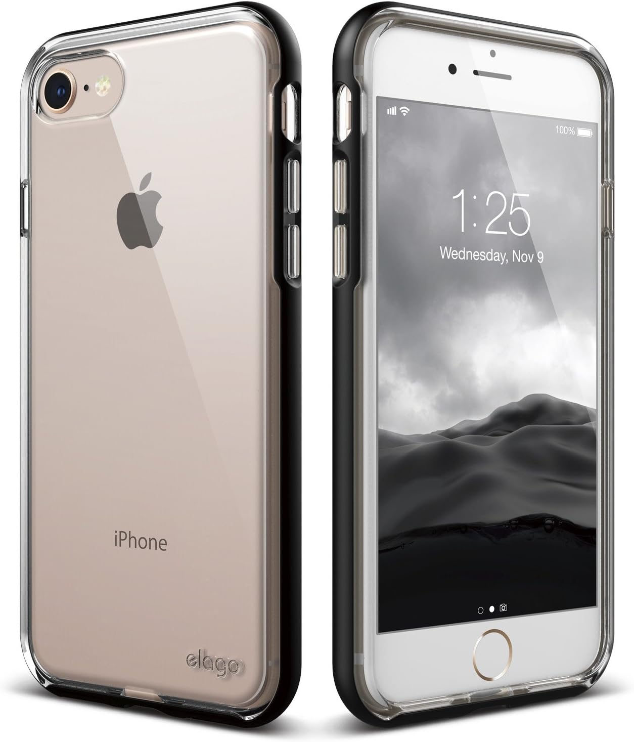 Amazon.com: elago iPhone 8 / iPhone 7 case, [Dualistic][Black ...