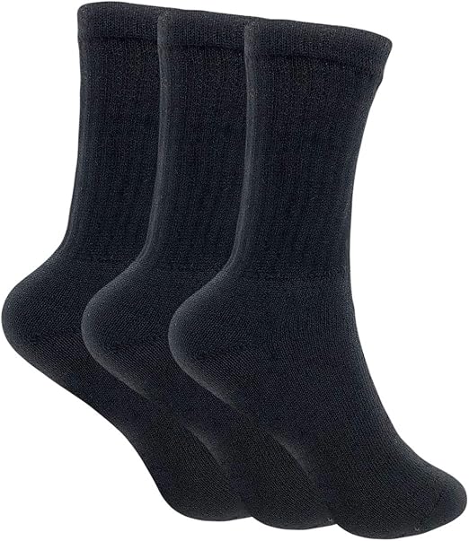 Cotton Crew Socks for Women Smooth Toe Seam Socks at Amazon Women’s ...