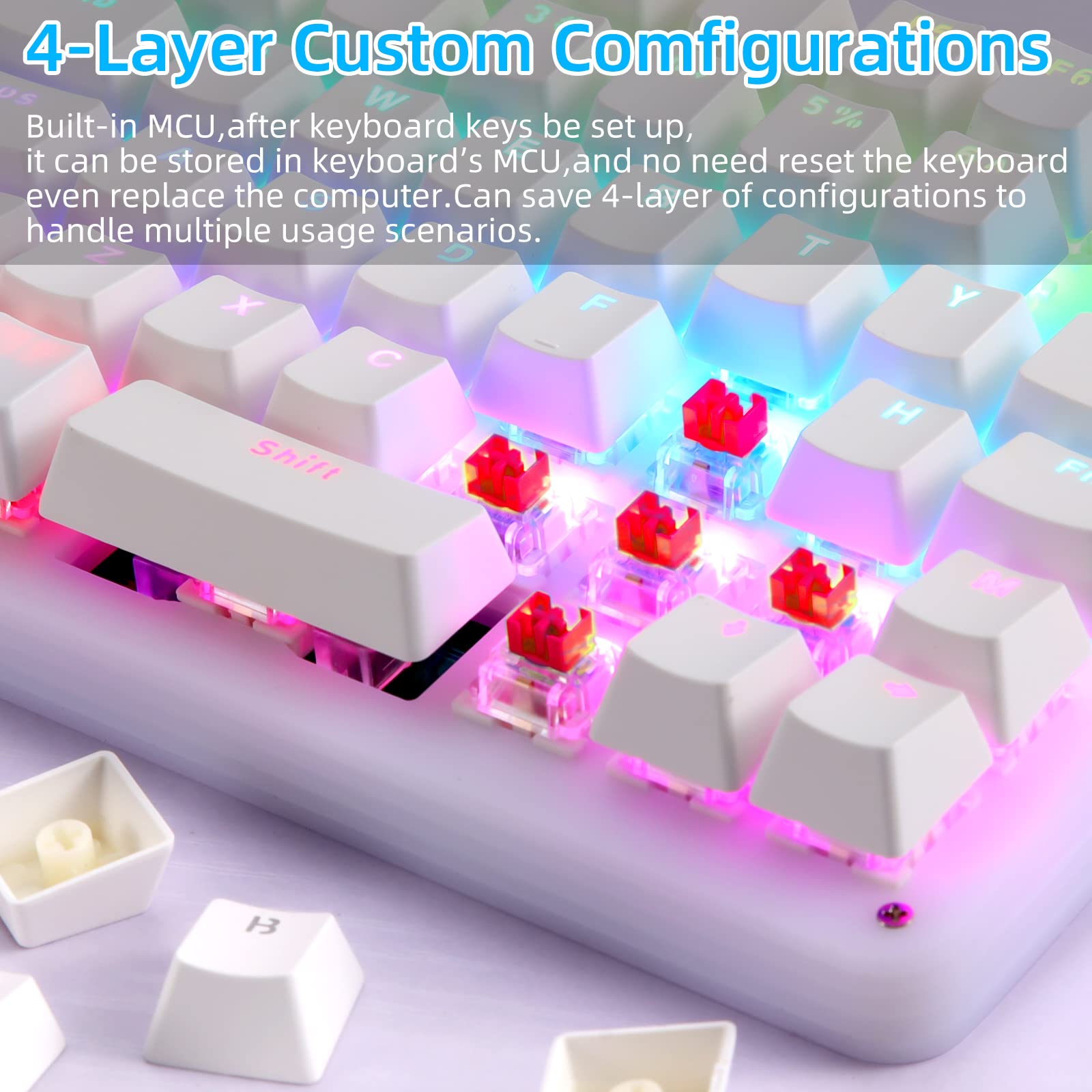 Mua Koolertron One Handed Mechanical Gaming Keyboard with 24 Macro Keys ...