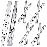14 inch Drawer Slides 4 Pairs (8pcs) 3 fold Full Extension Side Mount ...