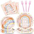 Amazon.com: Party Inspo Five Is a Vibe Birthday Party Decorations Girl, Boho Floral Daisy Hippie ...