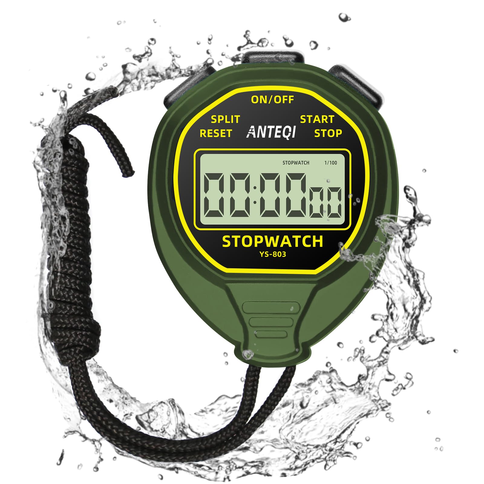 Mua Waterproof Stopwatch, Large Display Simple Silent Stop Watch Timer ...
