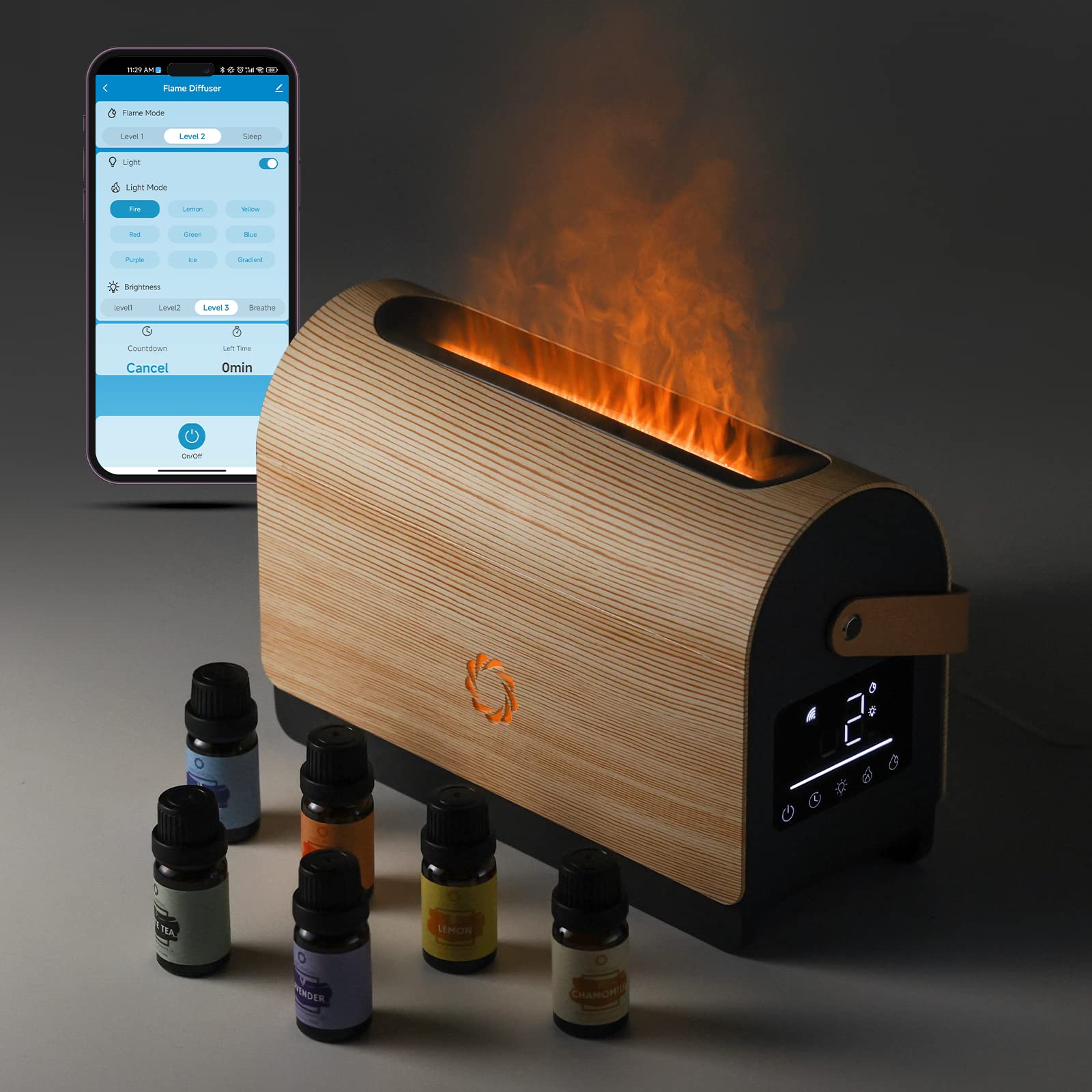 Mua Airthereal Smart WiFi 500ml Flame Diffuser with 9 Changing Colors ...