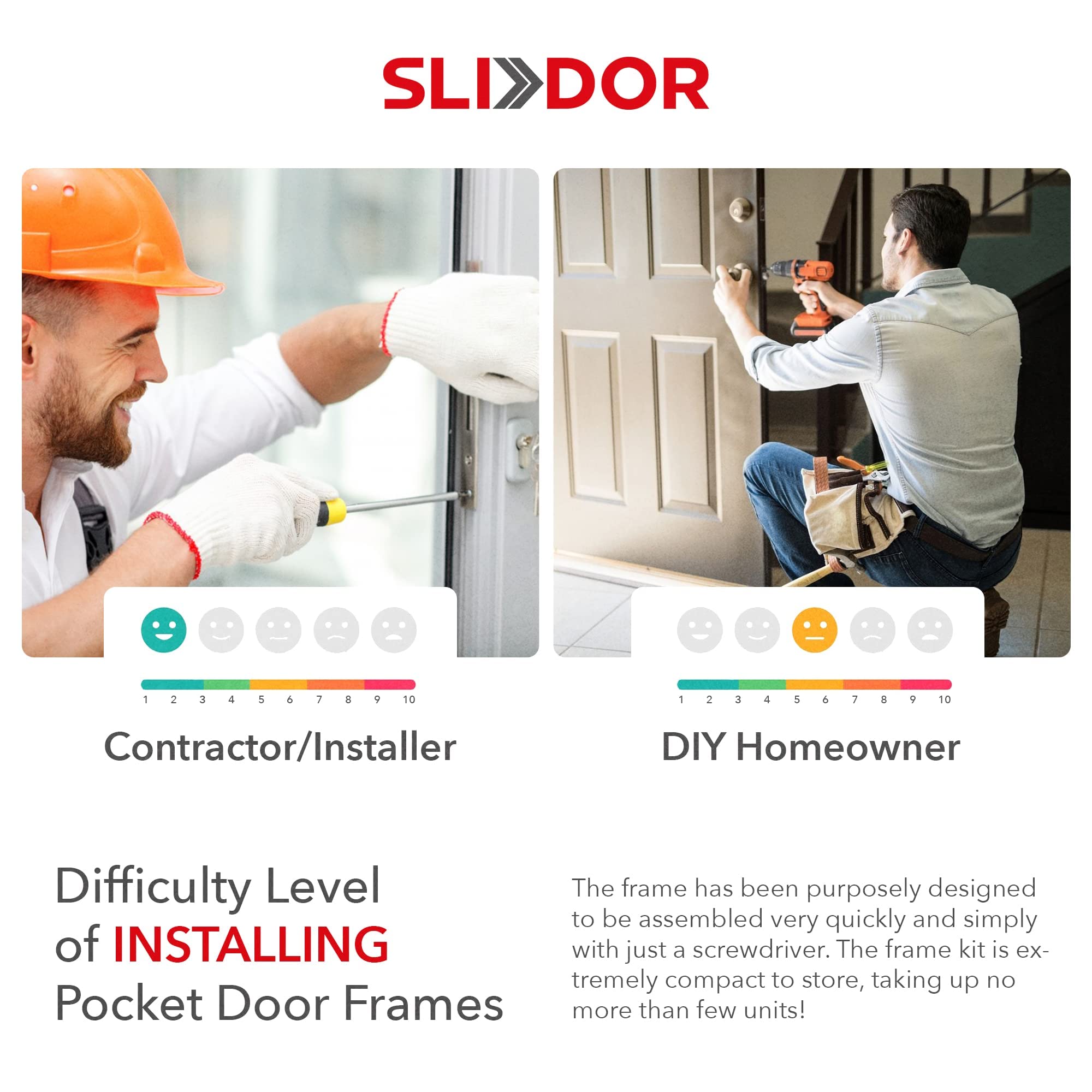 Mua Pocket Door Frame Kit Hardware System for Sliding Hidden Doors ...
