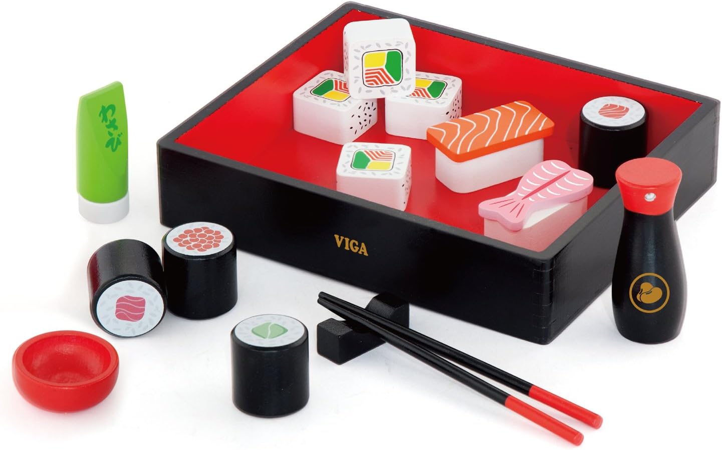Viga Toys - 50689 - Wooden Sushi Set: Amazon.fr: Jeux et Jouets